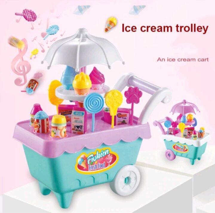 MAINAN ANAK GEROBAK ICE CREAM ES KRIM MAINAN GEROBAK JUALAN ICE CREAM ...