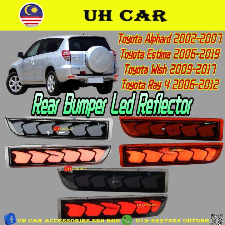 (DRAGON SCALE) Alphard ANH10 Wish Estima ACR50 Rav4 Rear Bumper Dynamic ...