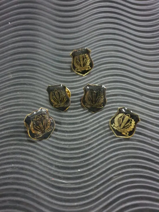 pin Satpam Hitam| pin kerah Satpam Hitam | pin kerah Satpam | Lazada ...