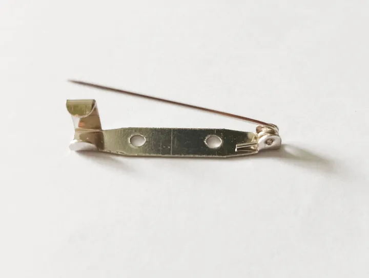 10 PIECES Safety Metal Pin 32mm for Nameplate Name Badge ID Tag nametag ...