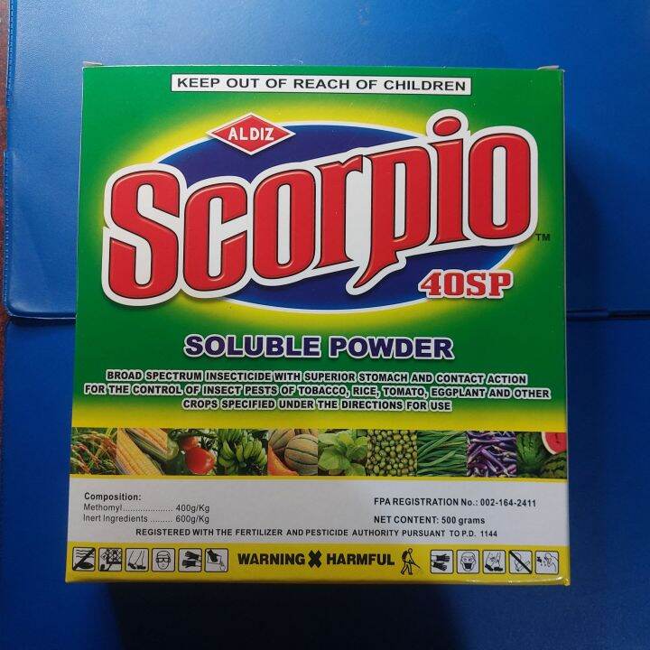SCORPIO 40SP (500 GRAMS) METHOMYL PEST CONTROL BY ALDIZ | Lazada PH