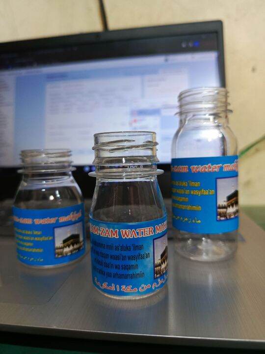 Eceran Botol Kosong air Zam Zam 30 ml 40 ml 80 ml grosir botol air zam ...