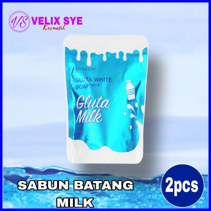 gluta soap milk ms glow original 100% / sabun batang ms glow / sabun ...