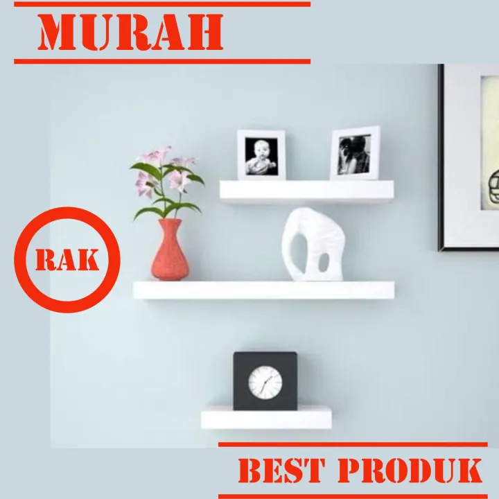 rak ambalan dinding/rak buku/rak hias | Lazada Indonesia