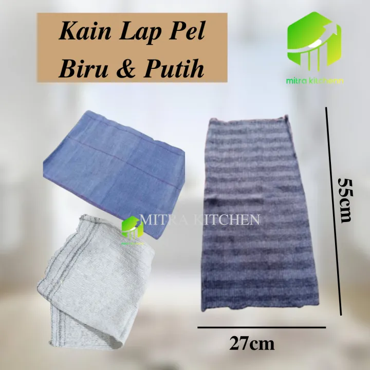 Kain Lap Pel Kain Lap Pel Biru & Putih Kain Lap Keset Serbaguna | Lazada Indonesia