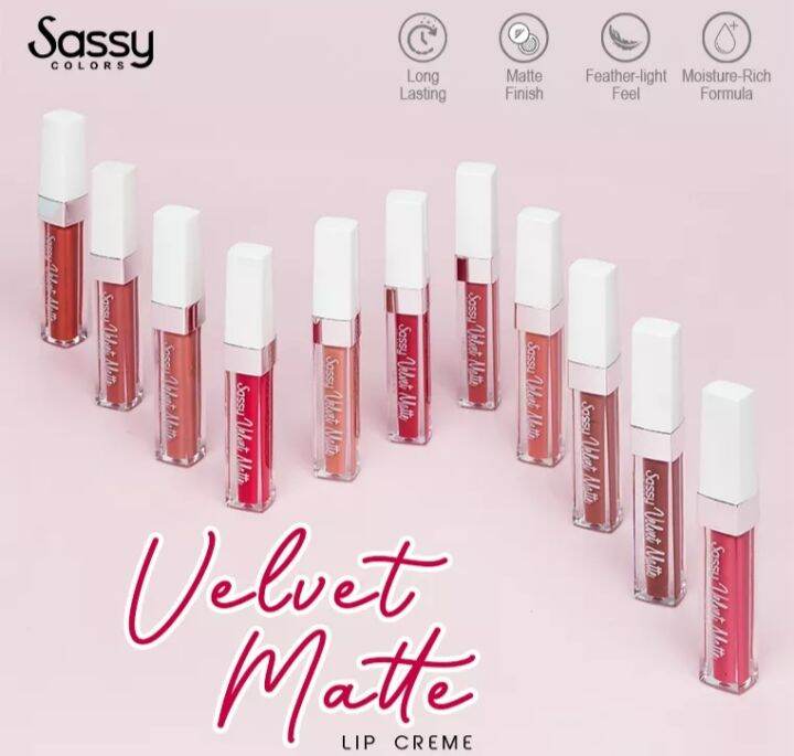 sassy colors VELVET MATTE lip crème | Lazada PH