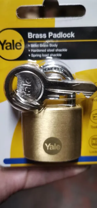 YALE Y SERIES BRASS PADLOCK Y110B/30/115/1 ( 30mm) | Lazada PH