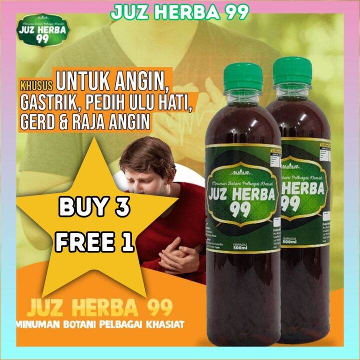 Ubat Angin medu Gastrik Pedih ulu hati gerd anxiety Jus herba 99 500ml ...