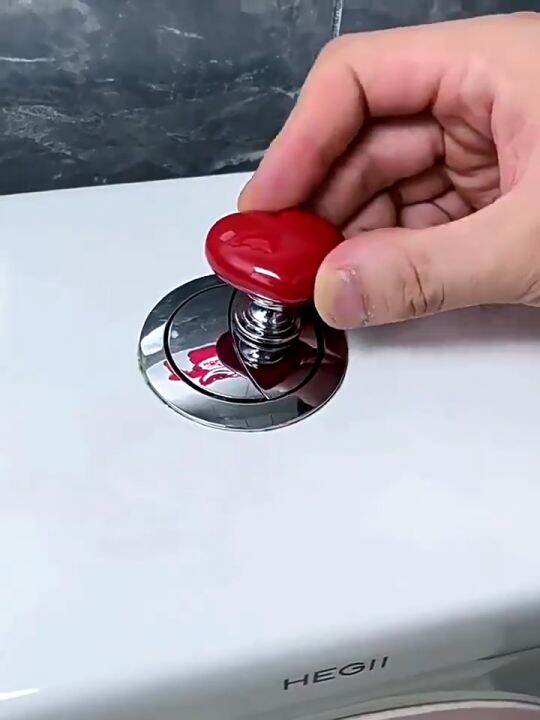 【Dargly】พร้อมส่ง！！ปุ่มกดชักโครก รูปหัวใจ 1 ปุ่ม อะไหล่มือกดชักโครก ใช้เป็นลูกบิดประตู | Lazada.co.th