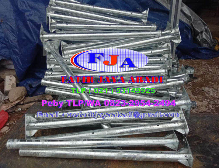 Tiang pagar brc Tinggi 150 cm electro platting diameter 1,5 inchi dan ...