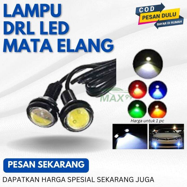 Lampu Drl Led Mata Elang Eagle Eye 12V 23 MM 1 buah Lampu Variasi Motor ...