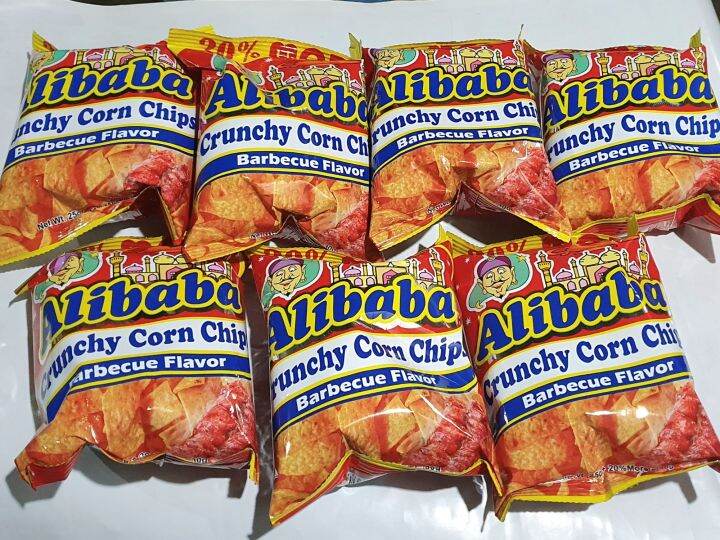 7 Pack Alibaba Crunch Corn Chips Barbecue 30g | Lazada PH