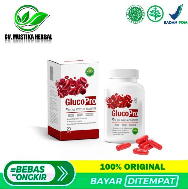 GLUCO PRO 30 CAPS OBAT DIABETES 100% ORIGINAL | Lazada Indonesia
