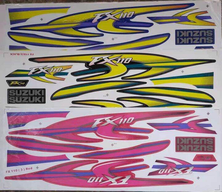 Suzuki Fx110 (3) Body Sticker | Lazada