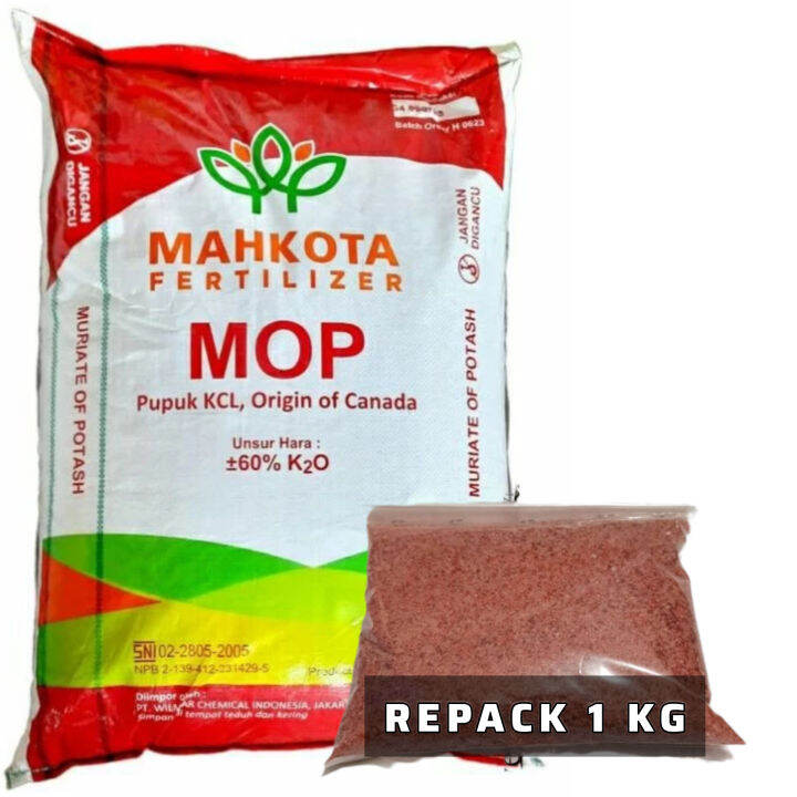 PUPUK KCL MOP MAHKOTA 1 KG MENINGKATKAN HASIL PANEN TANAMAN REPACK ...