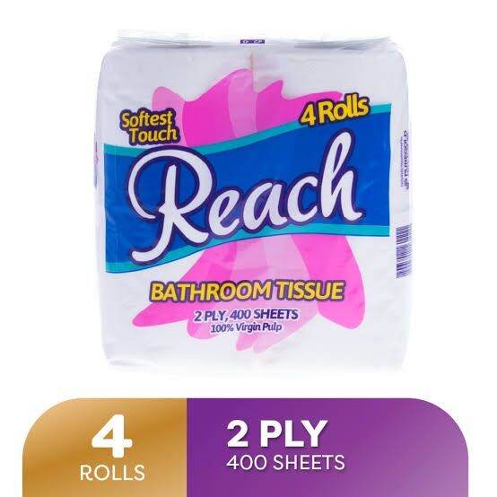 Reach Bathroom Tissue 2ply 400 sheets 4 rolls | Lazada PH