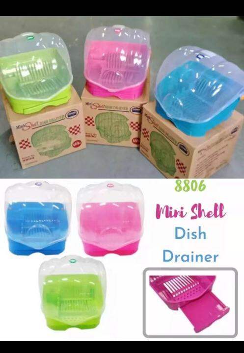 Mini Shell Design Dish organizer With Drip Tray/kitchen cabinet | Lazada PH