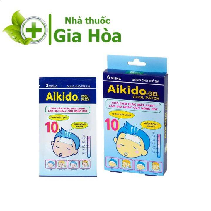Aikido Gel Cool Patch - Miếng dán chườm lạnh, hạ sốt nhanh, kéo dài đến ...