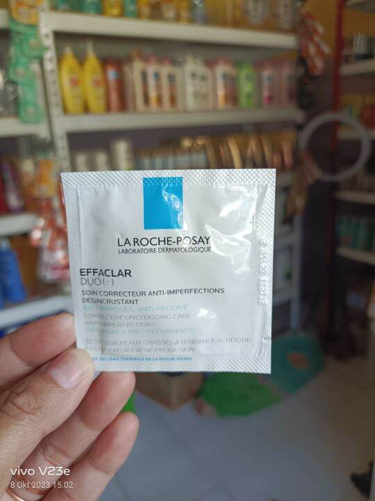 ORIGINAL LA ROCHE POSAY EFFACLAR DUO+ MOISTURIZER 2ML SACHET | Lazada ...