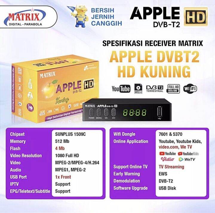 Receiver Set Top Box Matrix Apple DvB 12 | Lazada Indonesia