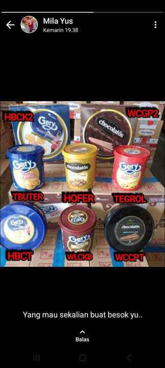 roti gery wafer roll,gery coklat,gery chocolatos, wafer cream, astored ...