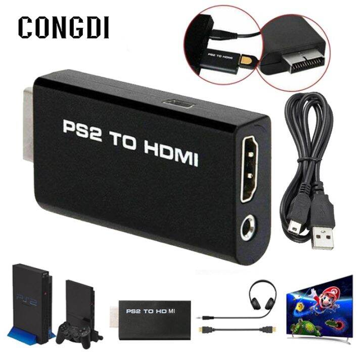 ตัวแปลงPS2 To HD Converter Adapter with 3.5mm Audio Output อแดปเตอร์ ...