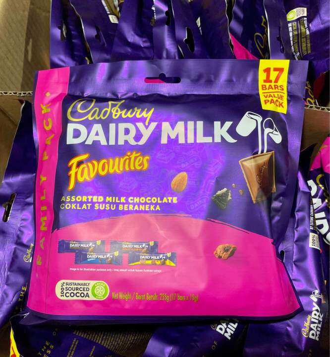 Cadburry Dairy Milk Assorted milk chocolate 225g | Lazada PH