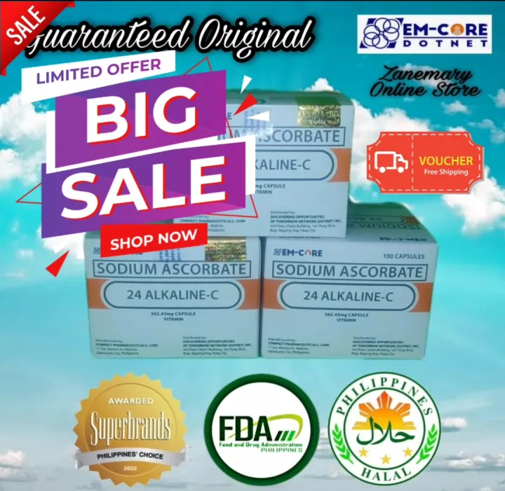 24 ALKALINE C - 100 CAPSULE (SODIUM ASCORBATE) (VITAMIN C , VITAMIN ...