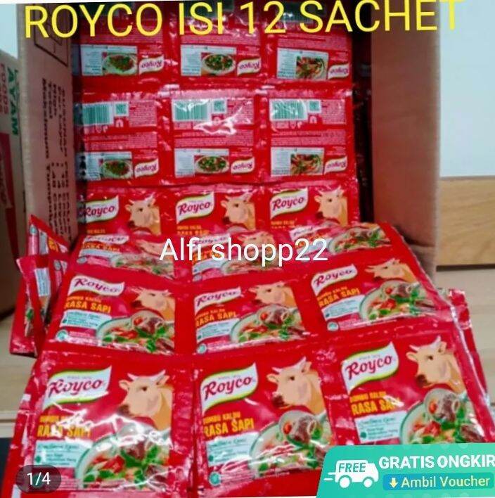 Royco rasa sapi bumbu penyedap rasa sapi Royco 8gr 1renceng | Lazada ...