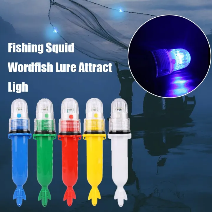 Marine Waterproof Torpedo Blinker Fishing Light Floating Signal Light LED Net Beacon Flashing ...