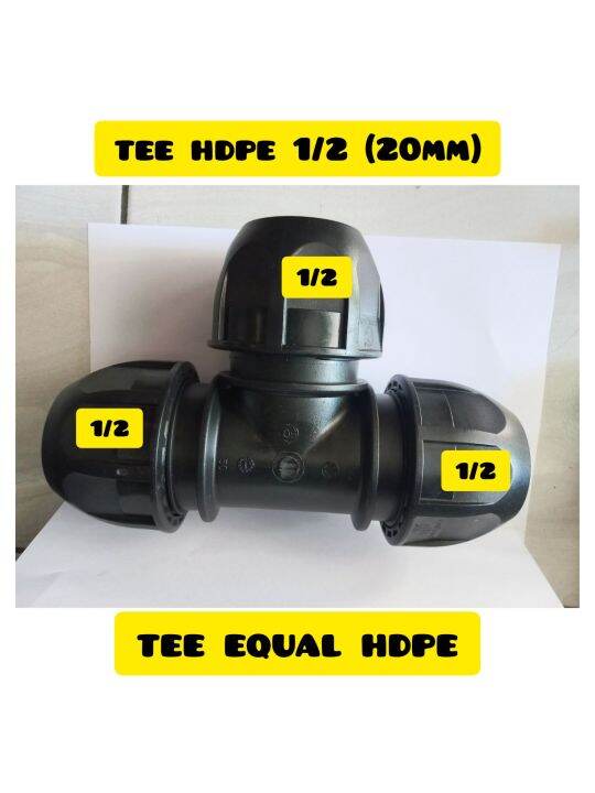 tee hdpe ukuran 1/2 inch | Lazada Indonesia