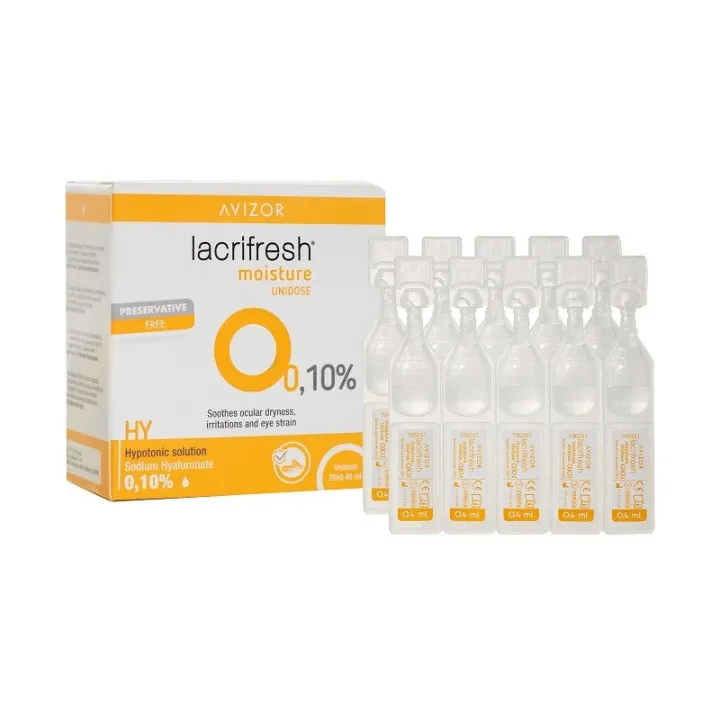 Avizor Lacrifresh Moisture Unidose 0.1% Preservative Free Eye Drops 0 ...
