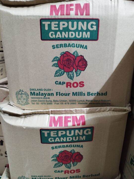 Tepung Gandum Cap Ros / Wheat Flour 850g (Carton) | Lazada