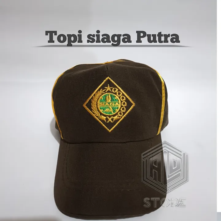 Topi Siaga Putra Dan Putri Logo Bordir | Lazada Indonesia