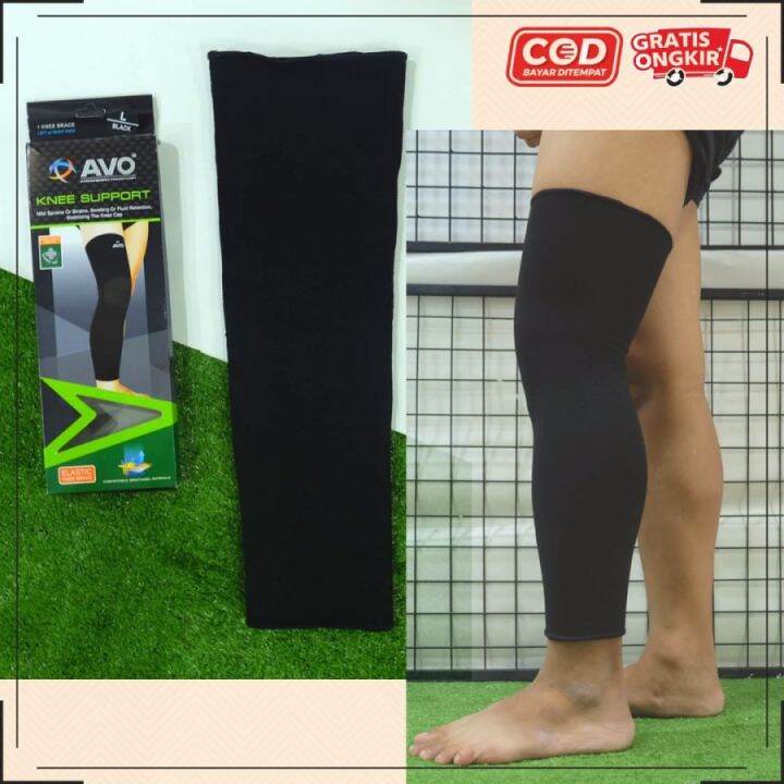 Manset Kaki Knee Support Long Pelindung Lutut Deker Kaki Avo Voli ...