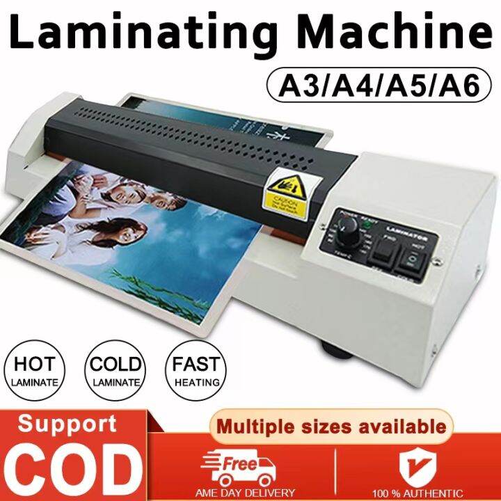 【High Quality】A3/A4 Laminator machine Heavy Duty HOT/COLD/REVERSE Laminating Machine portable ...