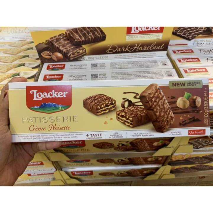 COKLAT LANGKAWI LOACKER TORTINA MINI CREME NOISETTES DARK CHOCOLATE ...