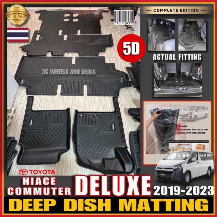 TOYOTA HIACE COMMUTER DELUXE 2019-2023 5D DEEP DISH MATTING COMPLETE ...