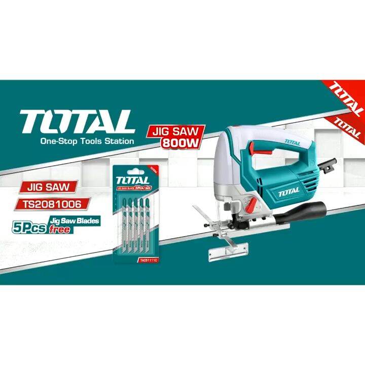 Total TS2081006 JigSaw 电锯 800W Electric Saw Besi Wood Cutter Metal ...