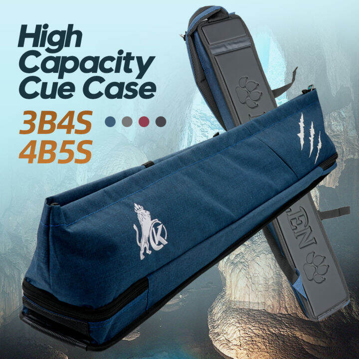 New KONLLEN Cue Case 1/2 Billiard High Capacity Cue Case 7/9 Holes 3x4 4x5 Soft Bag Pool Cue ...