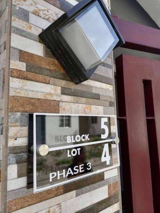 house number/block.lot number/house signage/hoise address/double ...