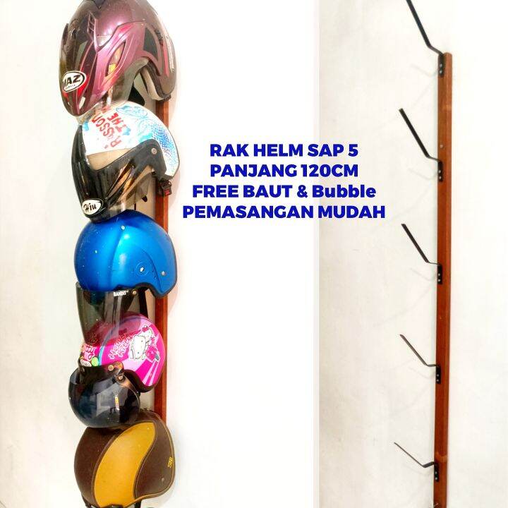 rak helm gantung minimalis sap 5 | Lazada Indonesia