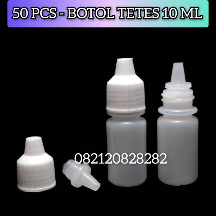50 PCS BOTOL TETES Botol tetes 10 ml 10ml botol tetes 10 cc obat mata ...