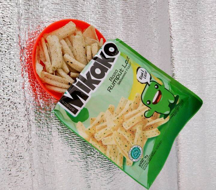 Chiki mikako rasa rumput laut 10 bungkus | Lazada Indonesia