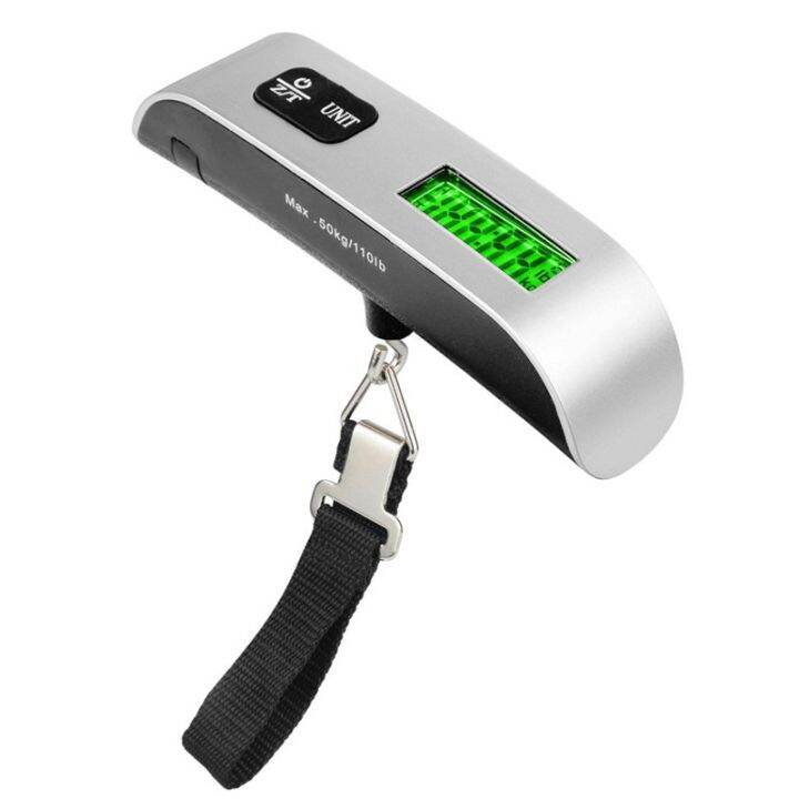 50kg Digital Illumination LCD Electronic Luggage Scale Portable Hanging Weight Scales Timbang ...