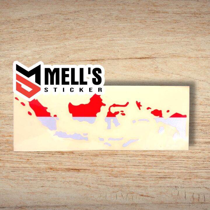 stiker peta indonesia stiker peta merah putih stiker motor stiker kaca ...
