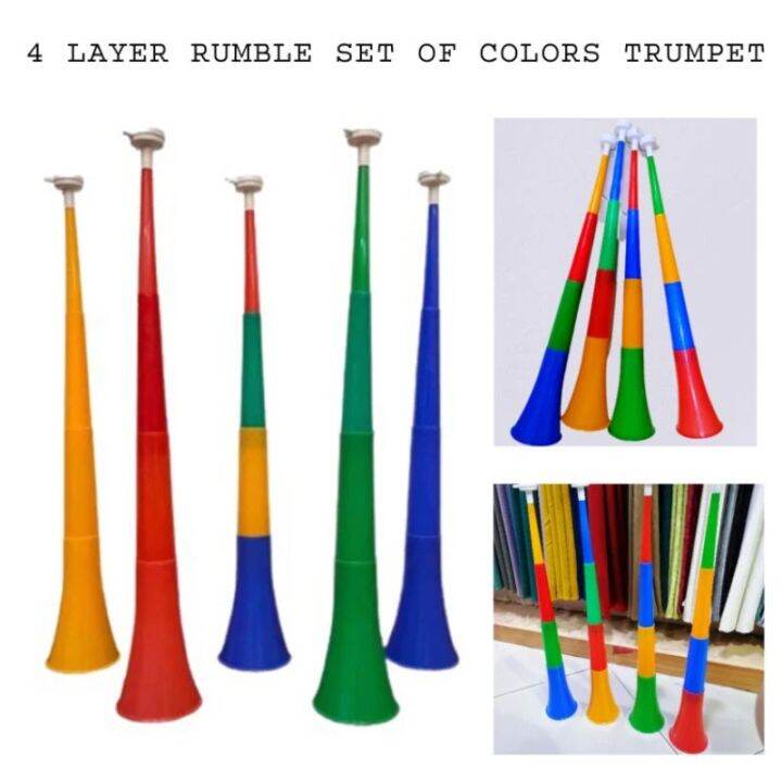 1,2,3,4 layers Big Loud Plastic Trumpet Torotot New Year Party Horn New ...