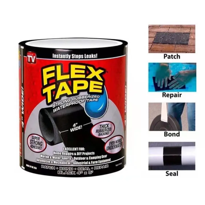 Flex Tape Waterproof Tape Adhesive Repair Tape Rubberized Waterproof ...