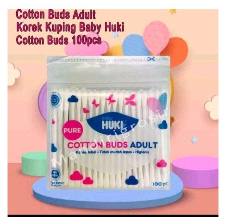 huki cutton bud baby 100 pcs | Lazada Indonesia