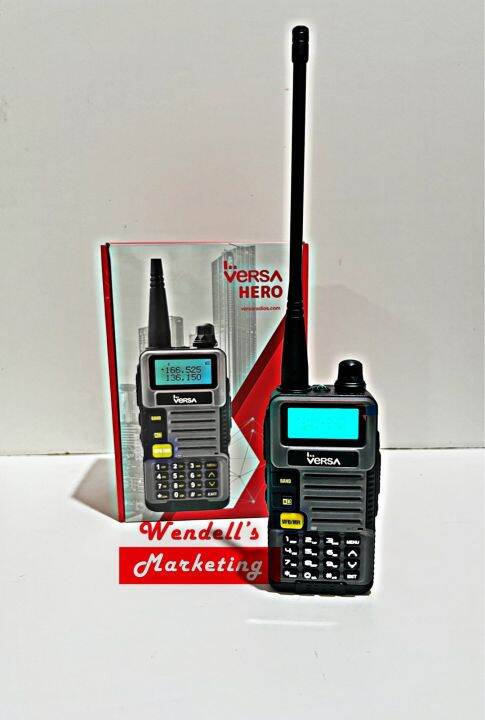 VERSA HERO Dual Band 5 Watts Two Way Radio 1 Year Warranty with FM ...